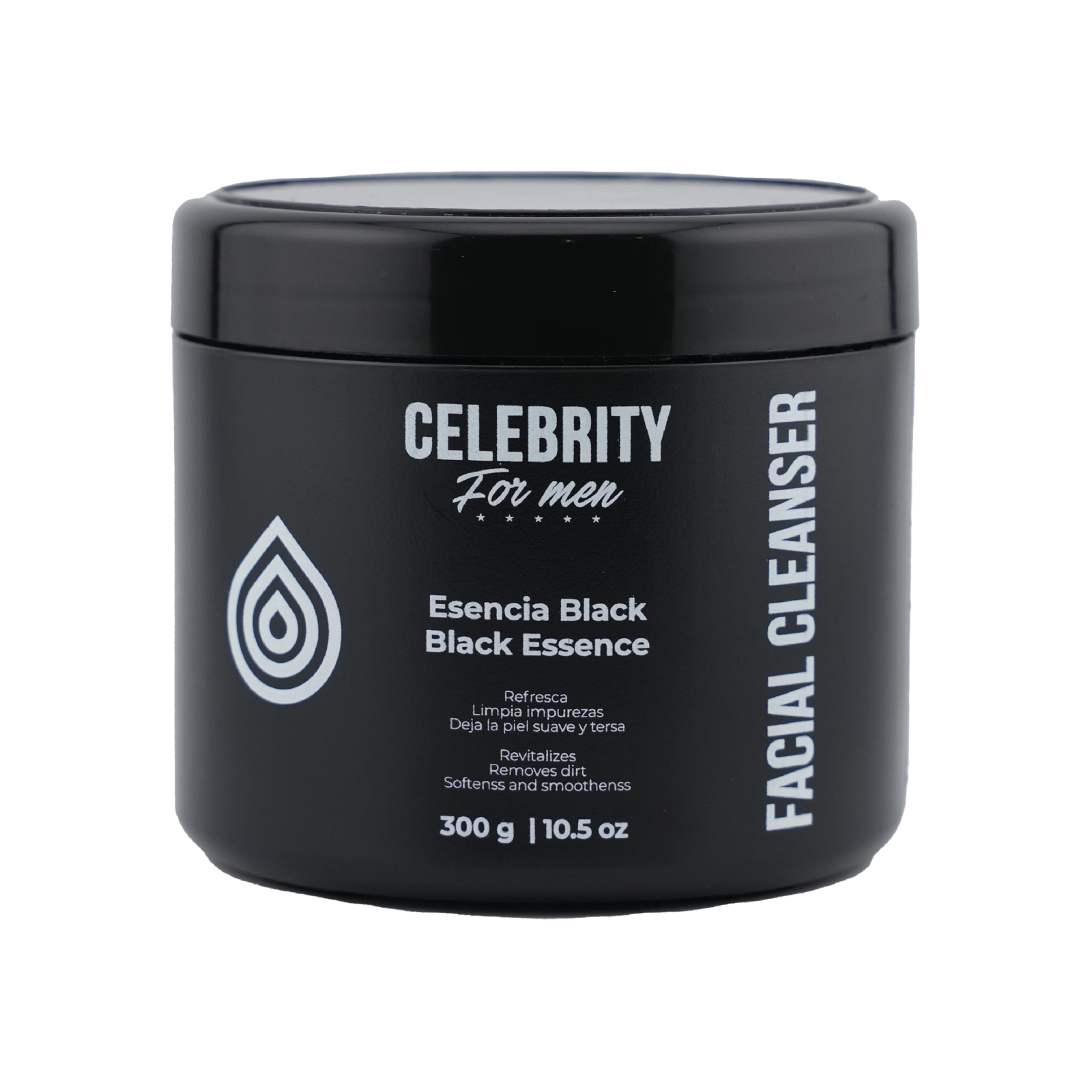 Facial Cleanser Black 300 g – CELEBRITY FOR MEN Colombia